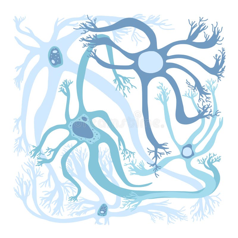 Neuron Cells. Vector Simple Design Illustartion Stock Vector ...