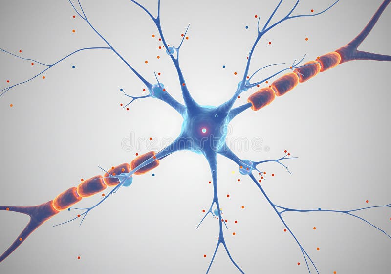 Neuron Communication stock illustration. Illustration of animal - 372711259
