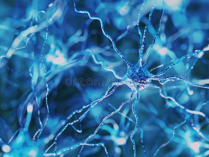 Neuron with Dendrites stock photo. Image of neurotransmitter - 364063842