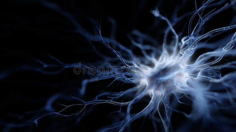 Exploring the Intricate Structure of a Neuron with Glowing Filaments on ...