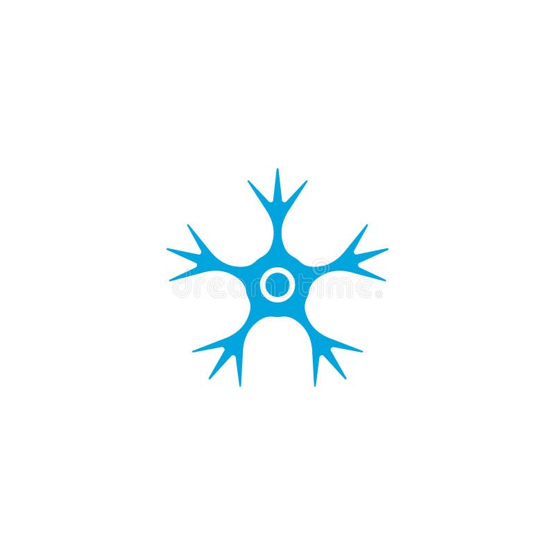 Neuron Icon Flat Vector Illustration Stock Vector - Illustration of ...
