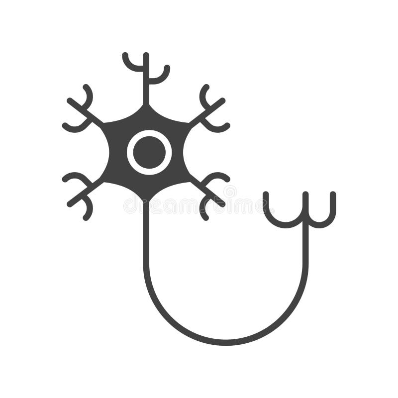 Neuron Icon Image. stock illustration. Illustration of line - 282900843