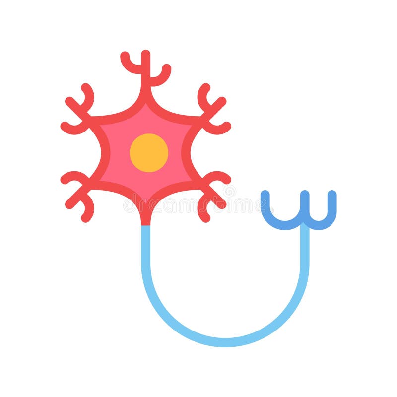 Neuron Icon Image. stock vector. Illustration of science - 284239729