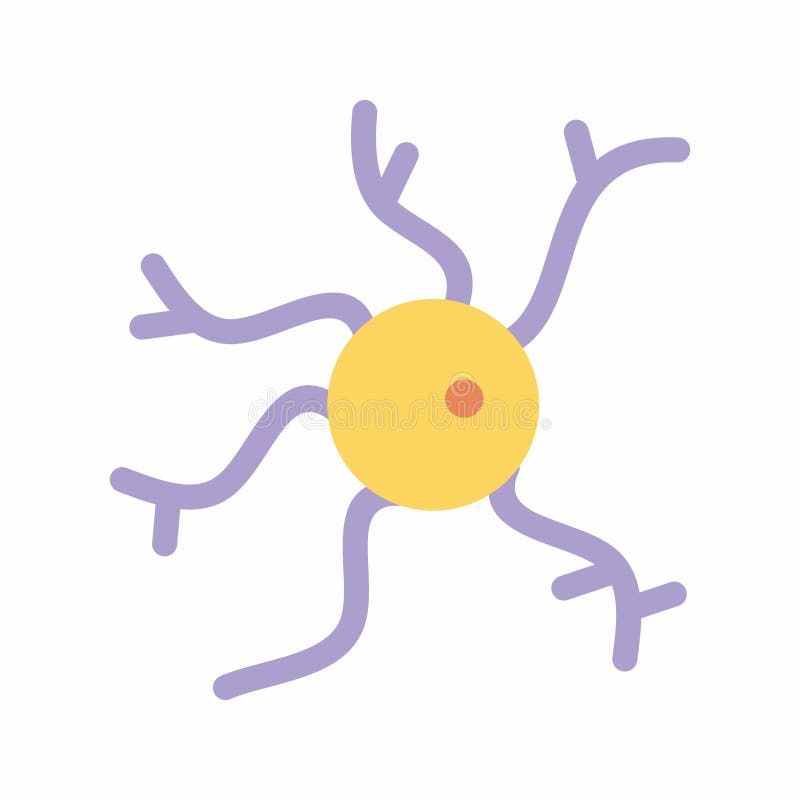 Neuron Icon vector image. stock vector. Illustration of biology - 373501233