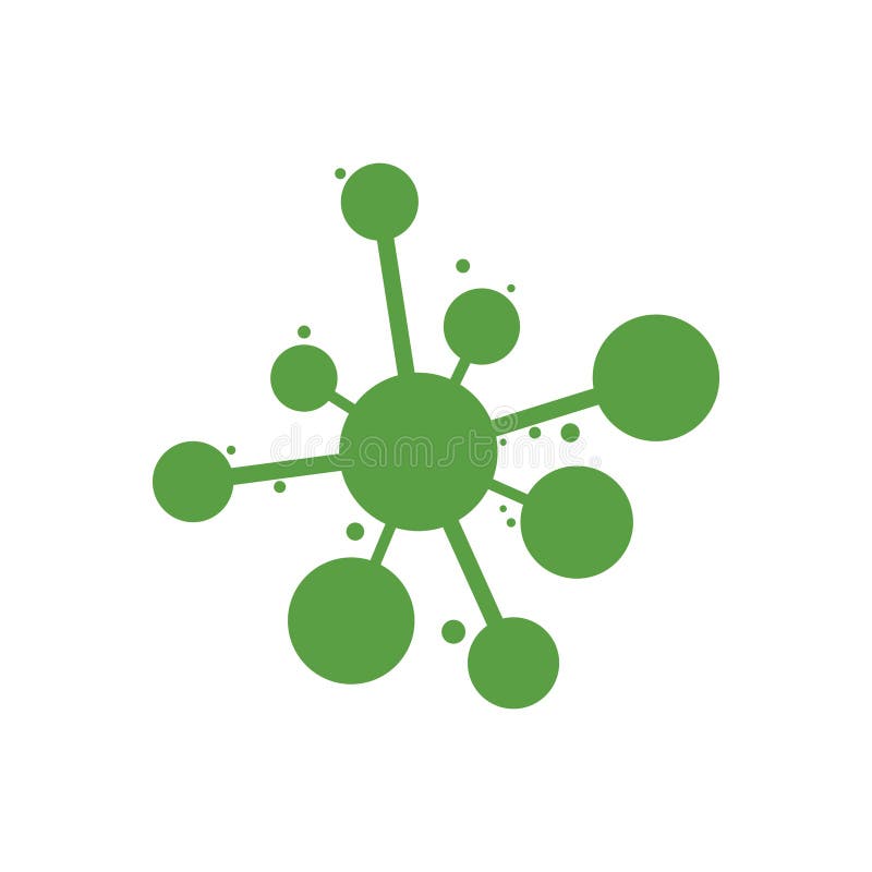 Neuron Logo Design Template Flat Vector Stock Vector - Illustration of ...