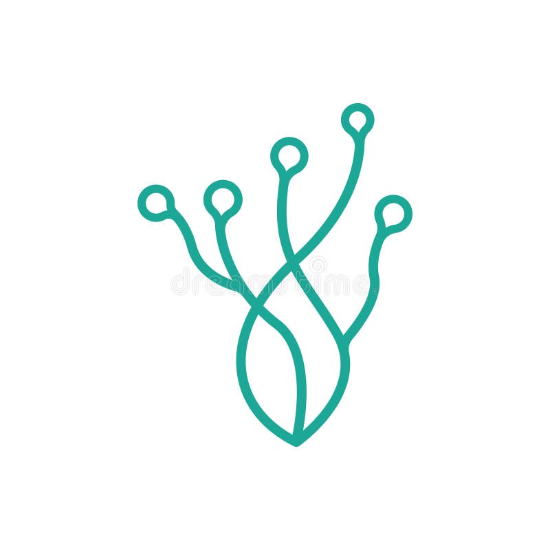 Neuron Logo Design Template Flat Vector Stock Vector - Illustration of ...