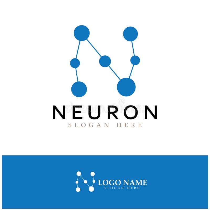 Neuron Logo or Nerve Cell Logo Design,molecule Logo Illustration ...