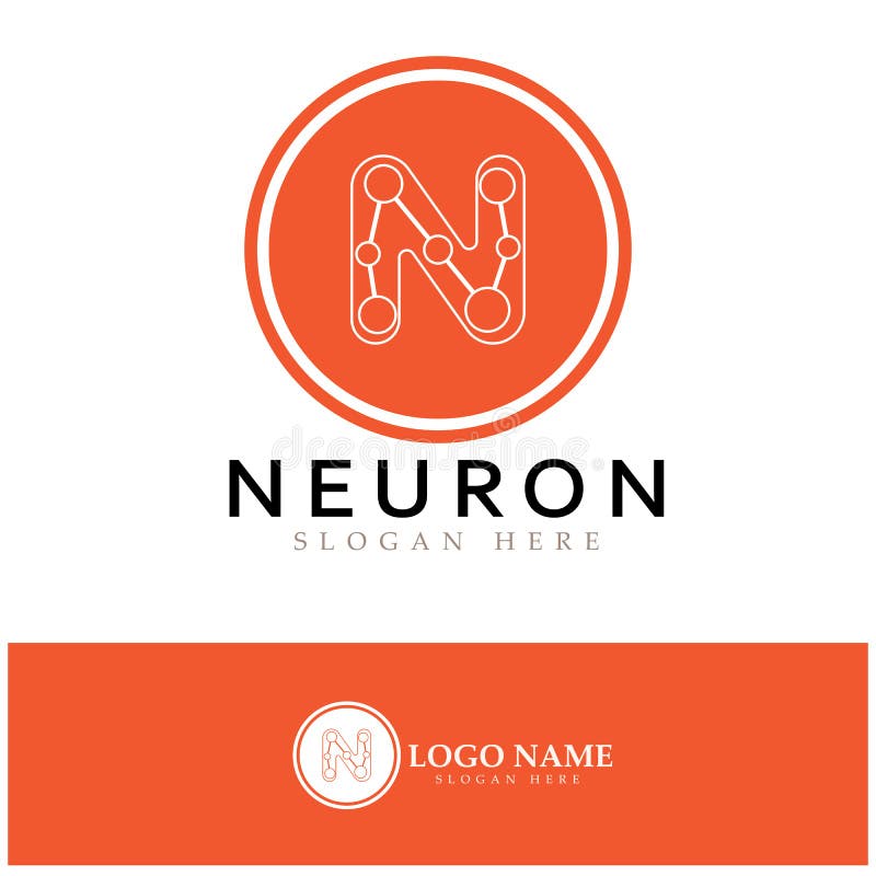 Neuron Logo or Nerve Cell Logo Design,molecule Logo Illustration ...
