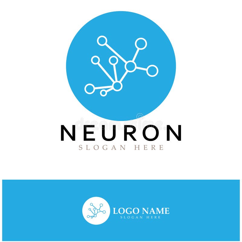 Neuron Logo or Nerve Cell Logo Design,molecule Logo Illustration ...