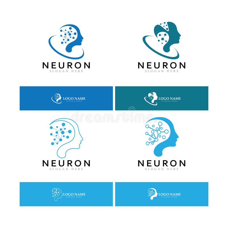 Neuron Logo or Nerve Cell Logo Design,molecule Logo Illustration ...