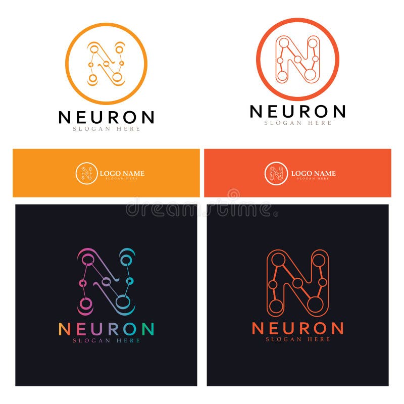Neuron Logo or Nerve Cell Logo Design,molecule Logo Illustration ...