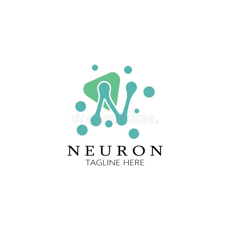 Neuron Logo or Nerve Cell Logo Design,molecule Logo Illustration ...