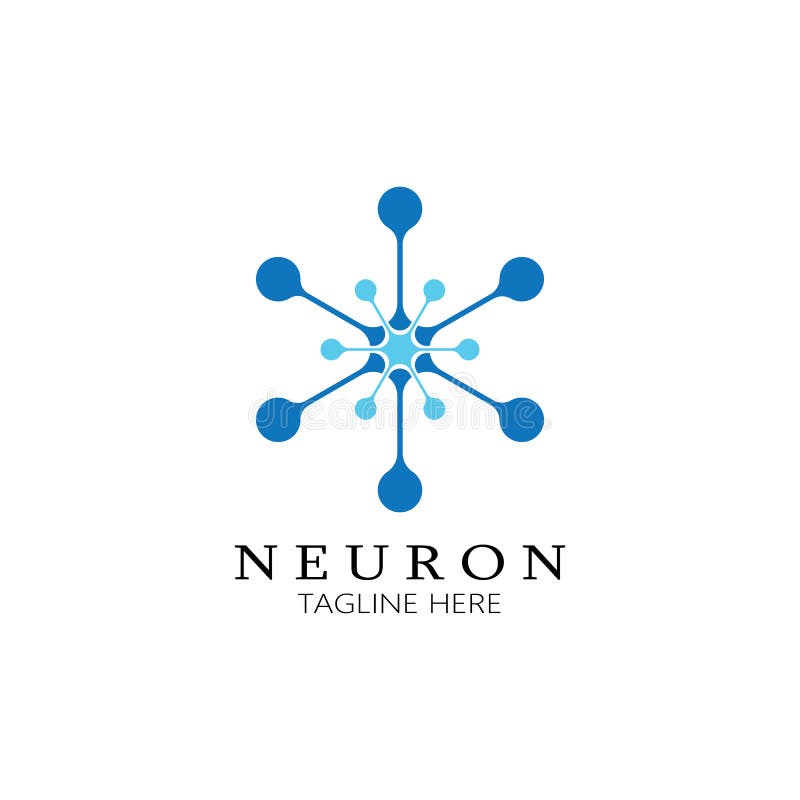 Neuron Logo or Nerve Cell Logo Design,molecule Logo Illustration ...