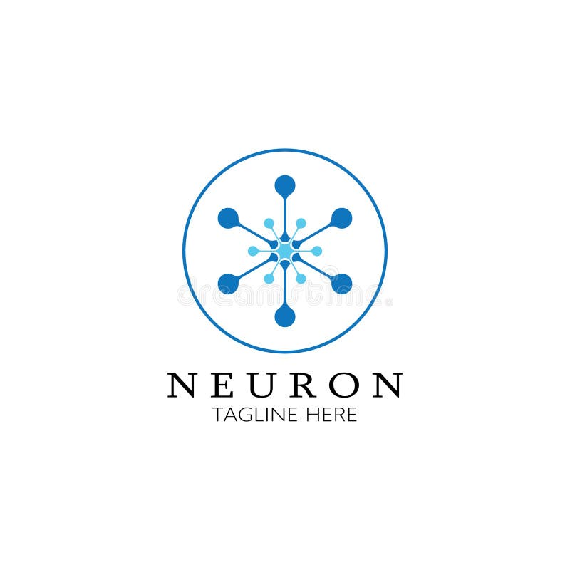 Neuron Logo or Nerve Cell Logo Design,molecule Logo Illustration ...