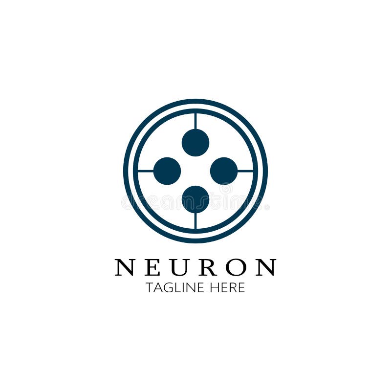 Neuron Logo or Nerve Cell Logo Design,molecule Logo Illustration ...