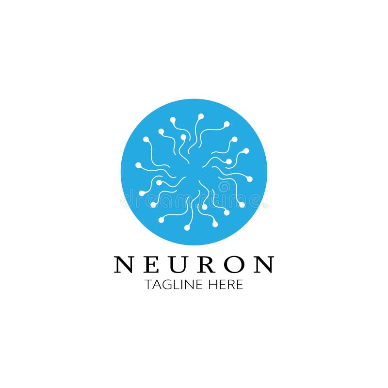 Neuron Logo or Nerve Cell Logo Design,molecule Logo Illustration ...