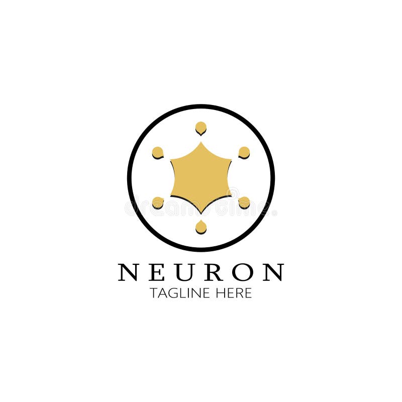 Neuron Logo or Nerve Cell Logo Design,molecule Logo Illustration ...