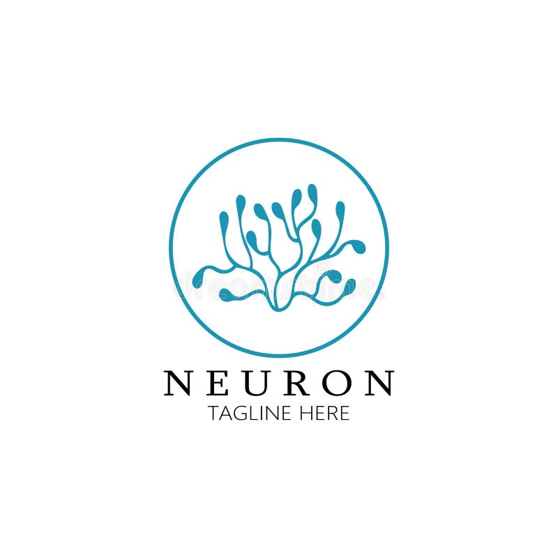 Neuron Logo or Nerve Cell Logo Design,molecule Logo Illustration ...