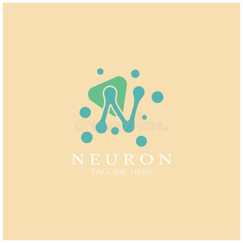 Neuron Logo or Nerve Cell Logo Design,molecule Logo Illustration ...