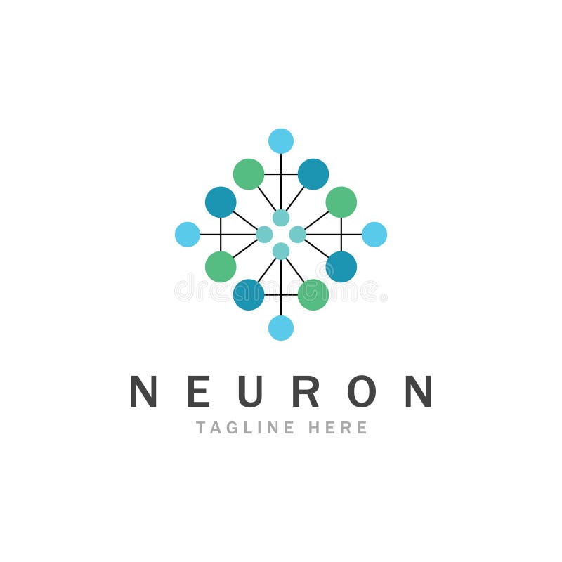 Neuron Logo or Nerve Cell Logo Design,molecule Logo Illustration ...