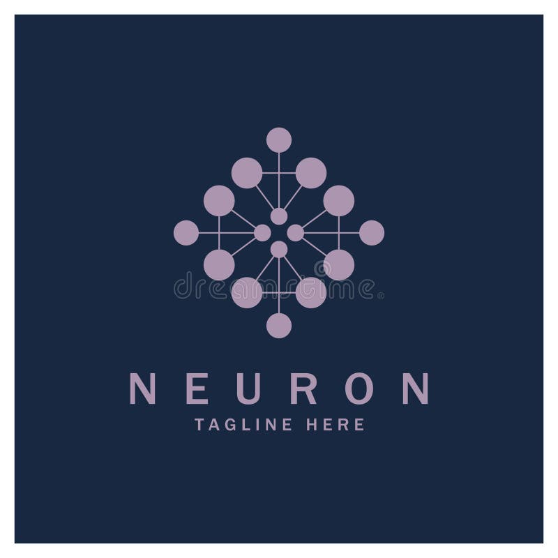 Neuron Logo or Nerve Cell Logo Design,molecule Logo Illustration ...