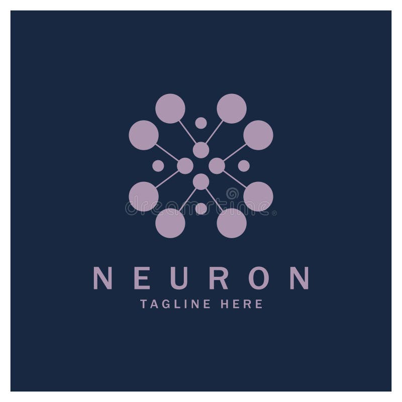 Neuron Logo or Nerve Cell Logo Design,molecule Logo Illustration ...
