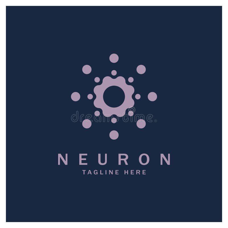 Neuron Logo or Nerve Cell Logo Design,molecule Logo Illustration ...