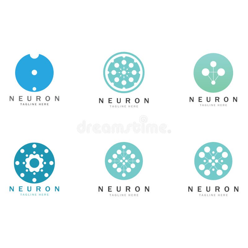 Neuron Logo or Nerve Cell Logo Design,molecule Logo Illustration ...