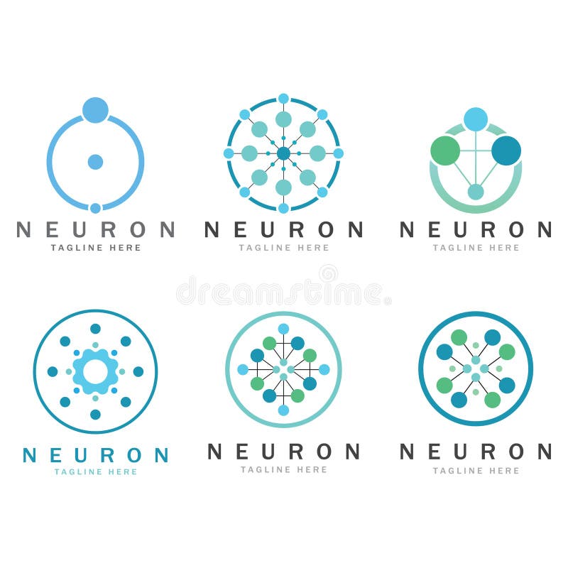 Neuron Logo or Nerve Cell Logo Design,molecule Logo Illustration ...