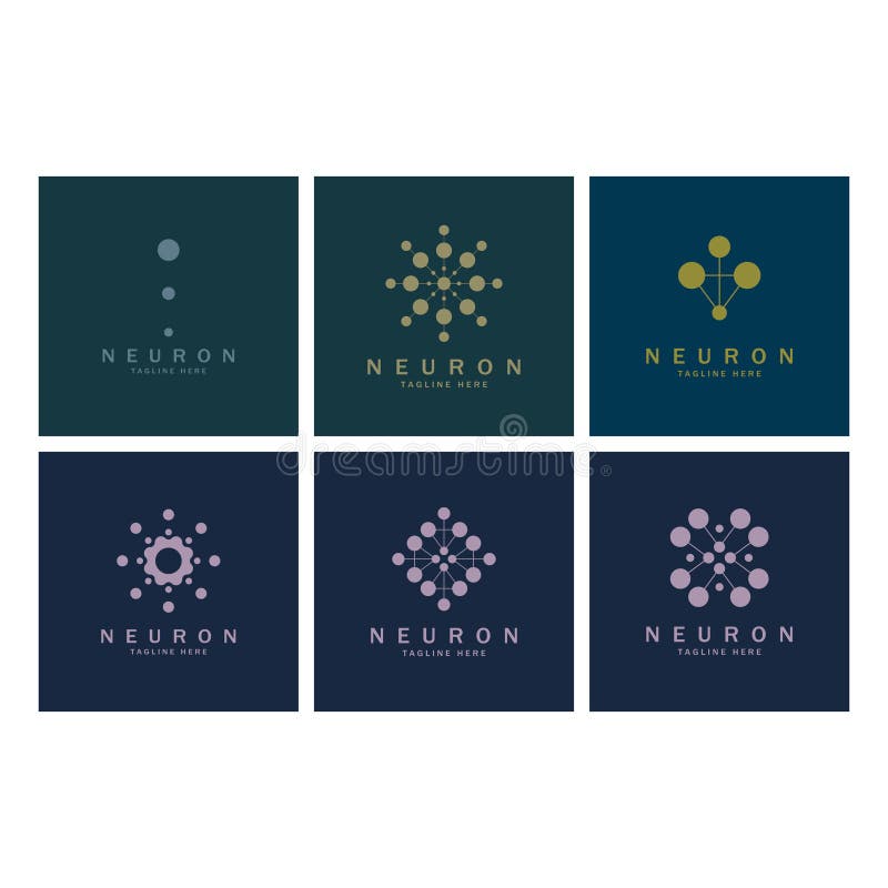 Neuron Logo or Nerve Cell Logo Design,molecule Logo Illustration ...