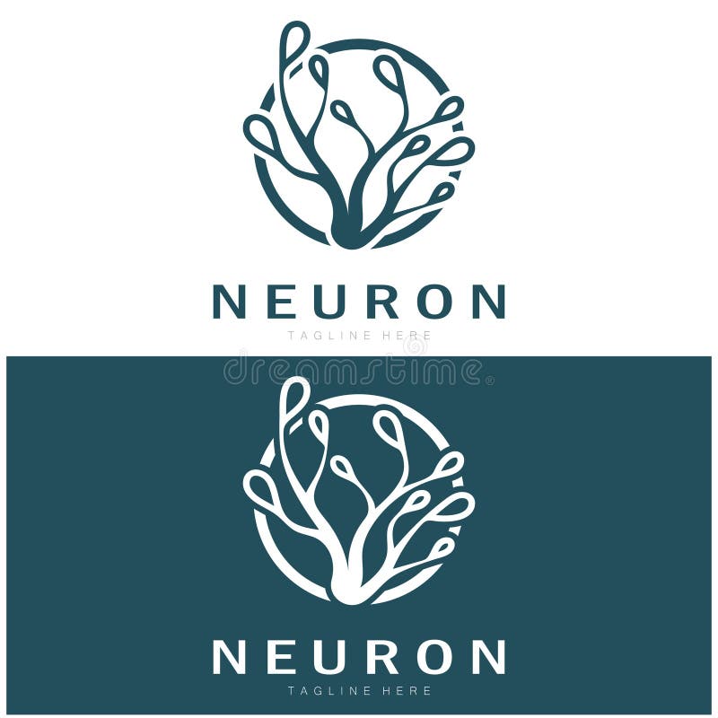Neuron Logo or Nerve Cell Logo Design,molecule Logo Illustration ...