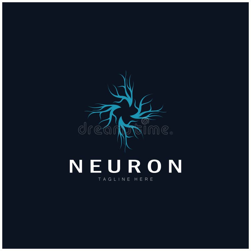 Neuron Logo or Nerve Cell Logo Design,molecule Logo Illustration ...