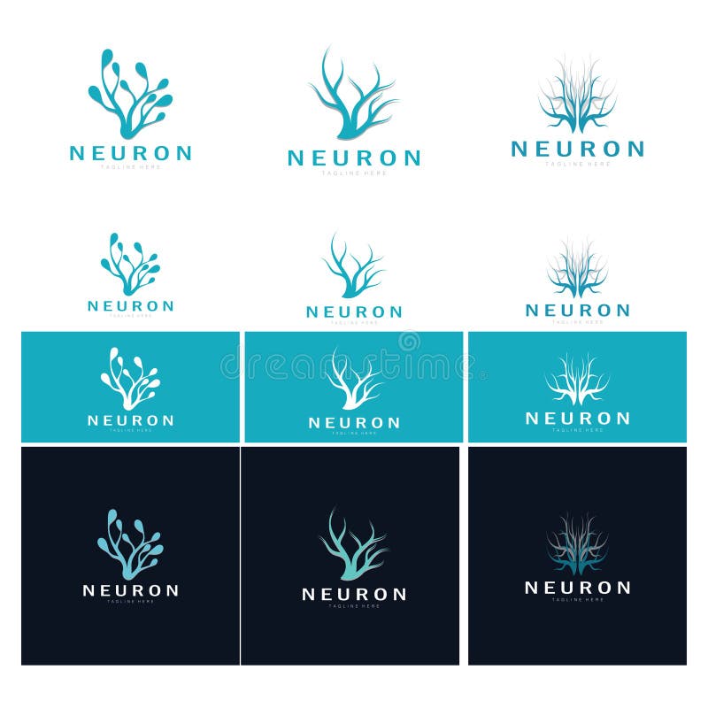 Neuron Logo or Nerve Cell Logo Design,molecule Logo Illustration ...