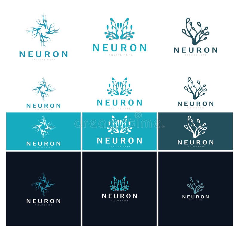 Neuron Logo or Nerve Cell Logo Design,molecule Logo Illustration ...