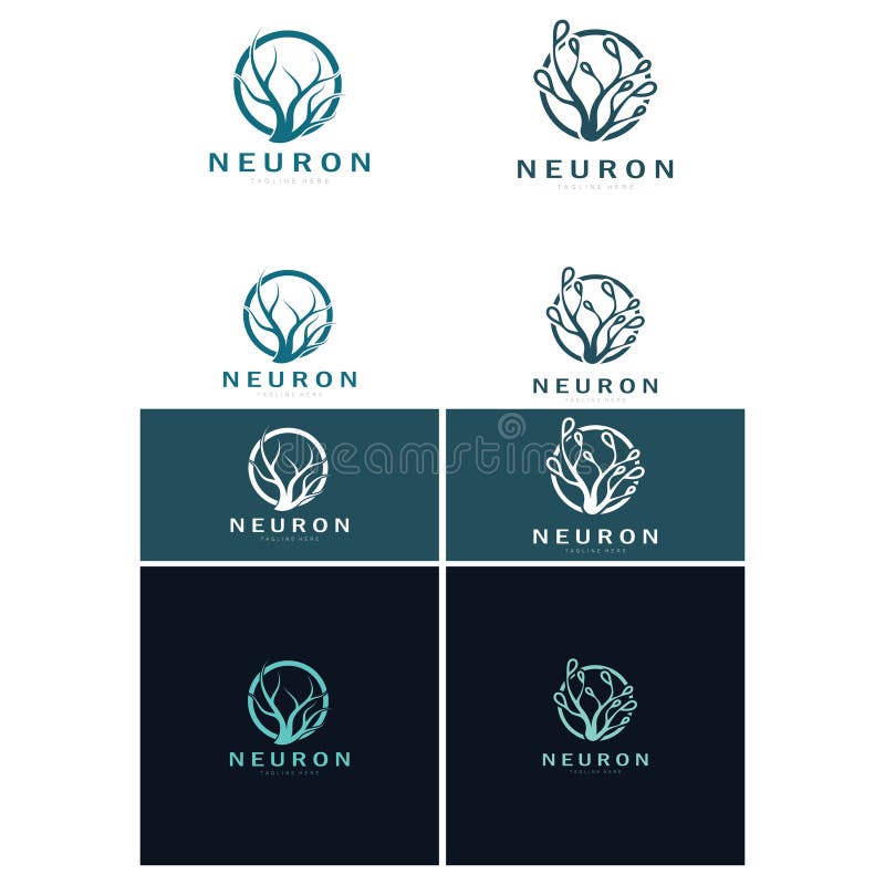 Neuron Logo or Nerve Cell Logo Design,molecule Logo Illustration ...
