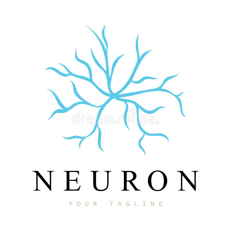 Neuron Logo or Nerve Cell Logo Design,molecule Logo Illustration ...