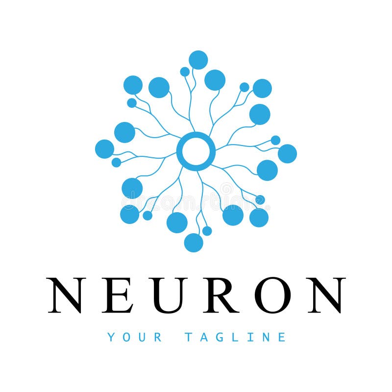 Neuron Logo or Nerve Cell Logo Design,molecule Logo Illustration ...