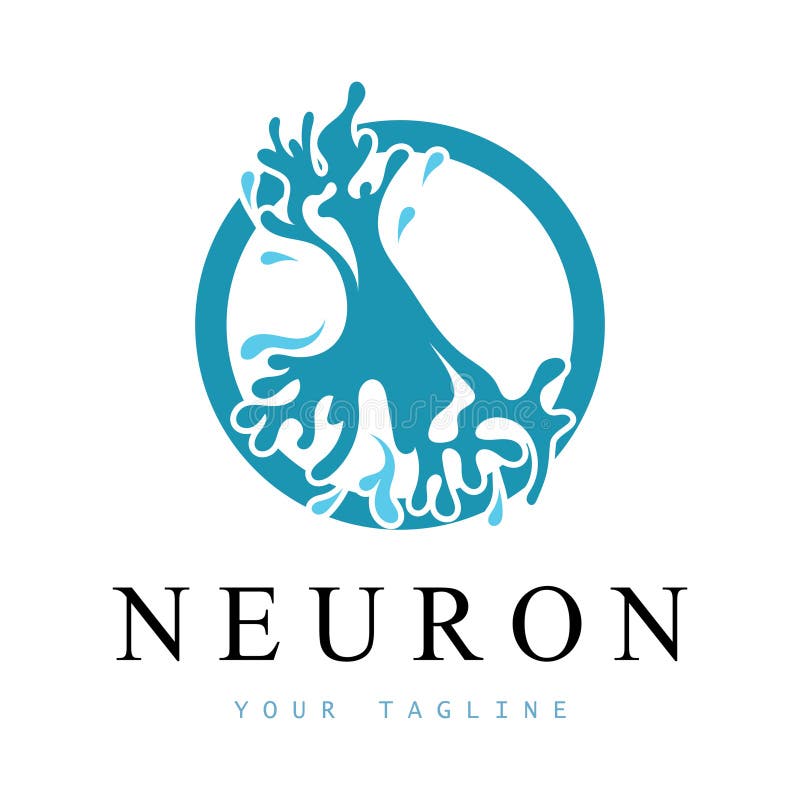 Neuron Logo or Nerve Cell Logo Design,molecule Logo Illustration ...