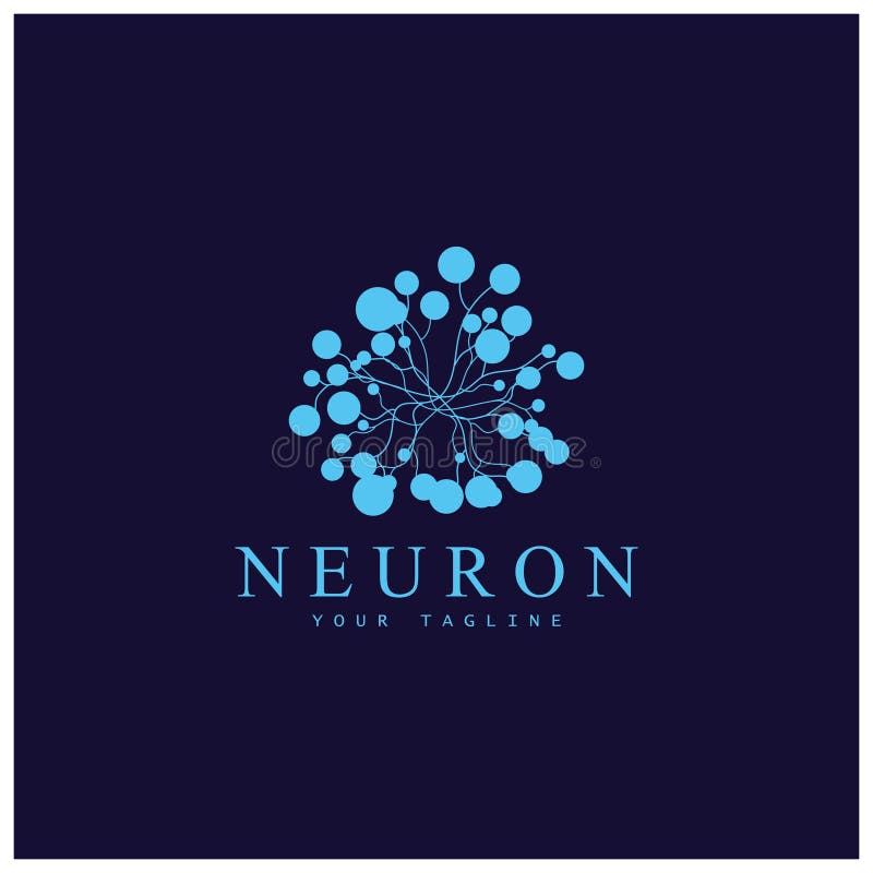 Neuron Logo or Nerve Cell Logo Design,molecule Logo Illustration ...