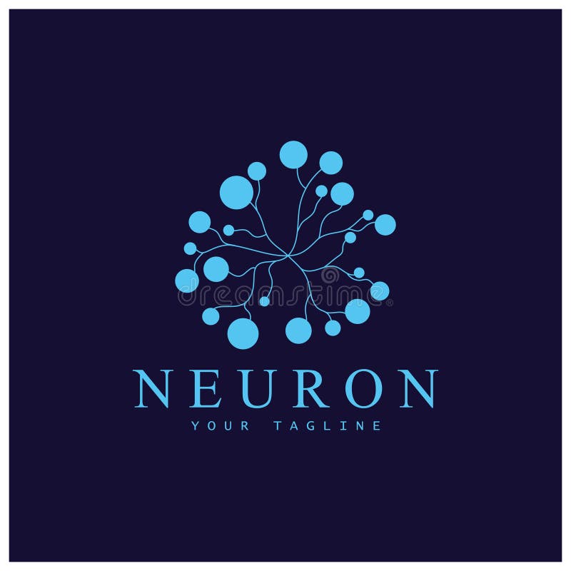 Neuron Logo or Nerve Cell Logo Design,molecule Logo Illustration ...