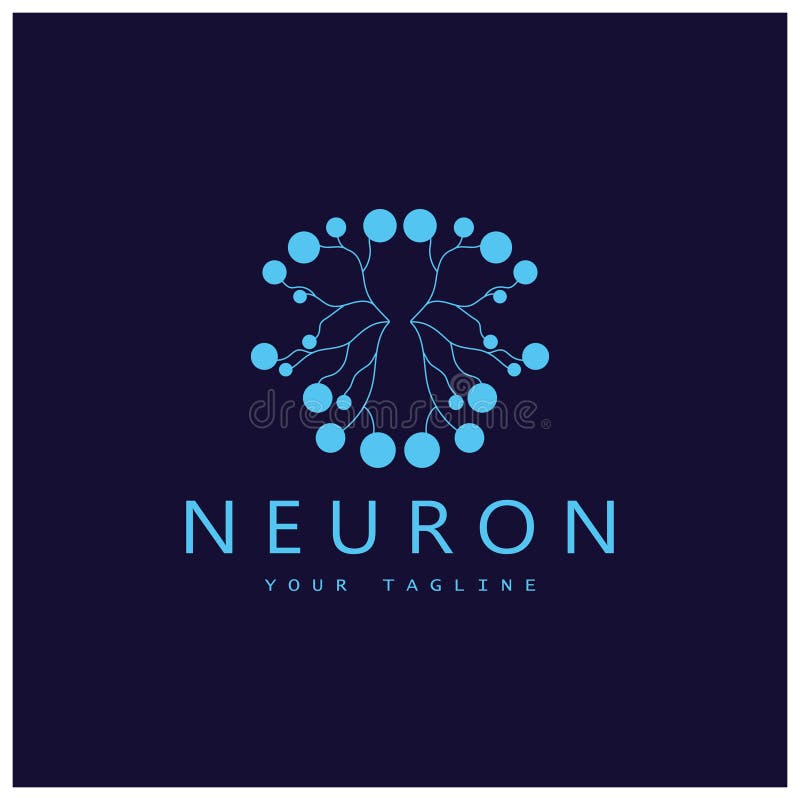 Neuron Logo or Nerve Cell Logo Design,molecule Logo Illustration ...