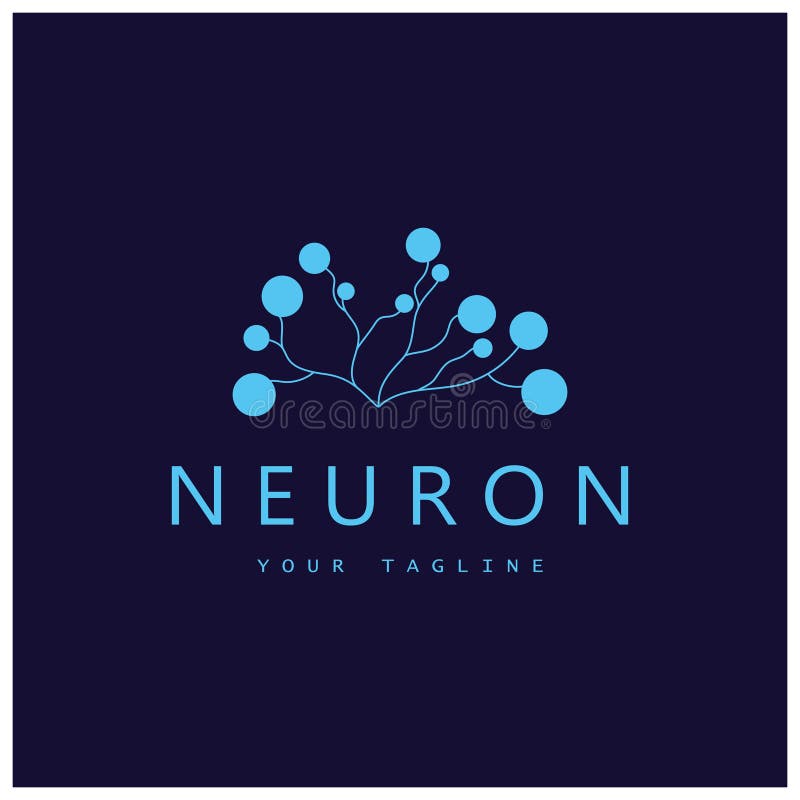 Neuron Logo or Nerve Cell Logo Design,molecule Logo Illustration ...