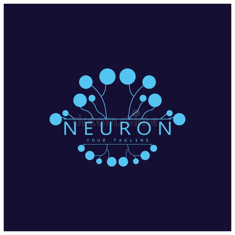 Neuron Logo or Nerve Cell Logo Design,molecule Logo Illustration ...