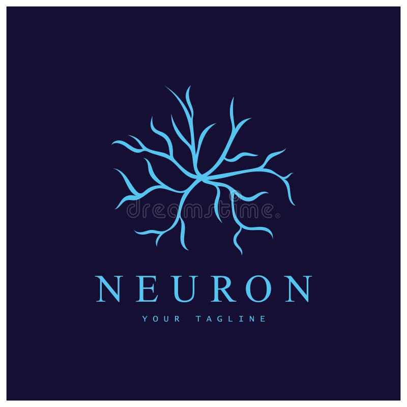 Neuron Logo or Nerve Cell Logo Design,molecule Logo Illustration ...