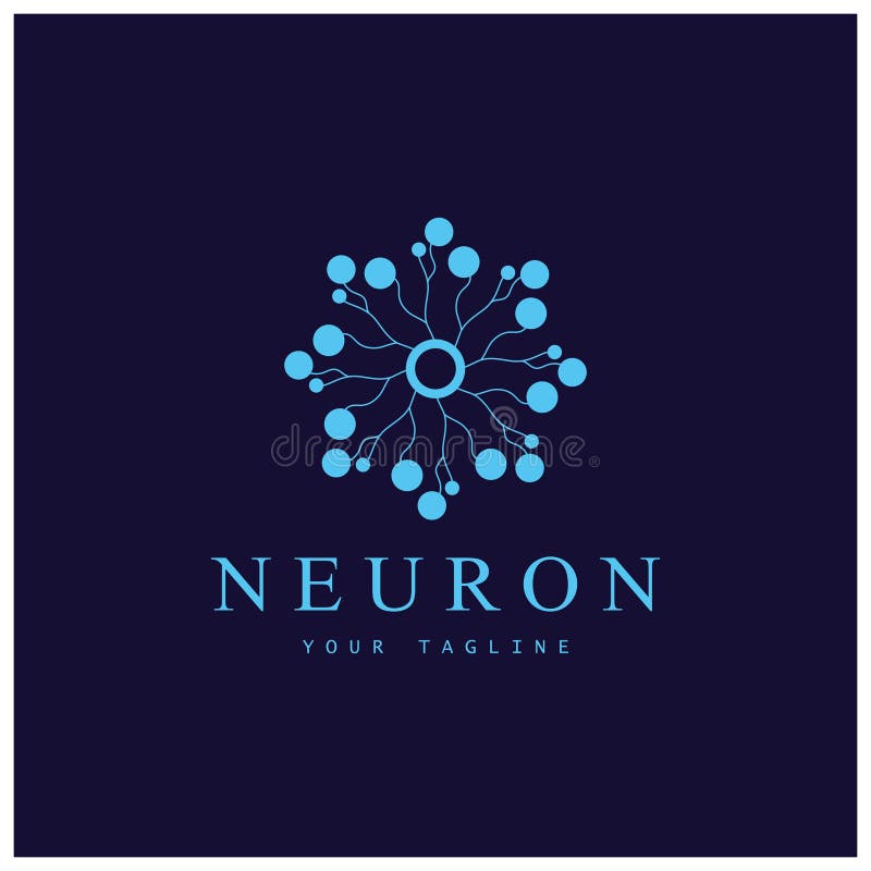 Neuron Logo or Nerve Cell Logo Design,molecule Logo Illustration ...