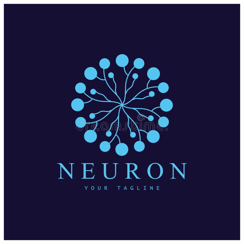 Neuron Logo or Nerve Cell Logo Design,molecule Logo Illustration ...