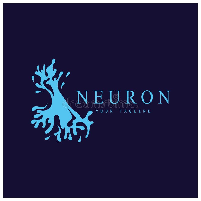 Neuron Logo or Nerve Cell Logo Design,molecule Logo Illustration ...