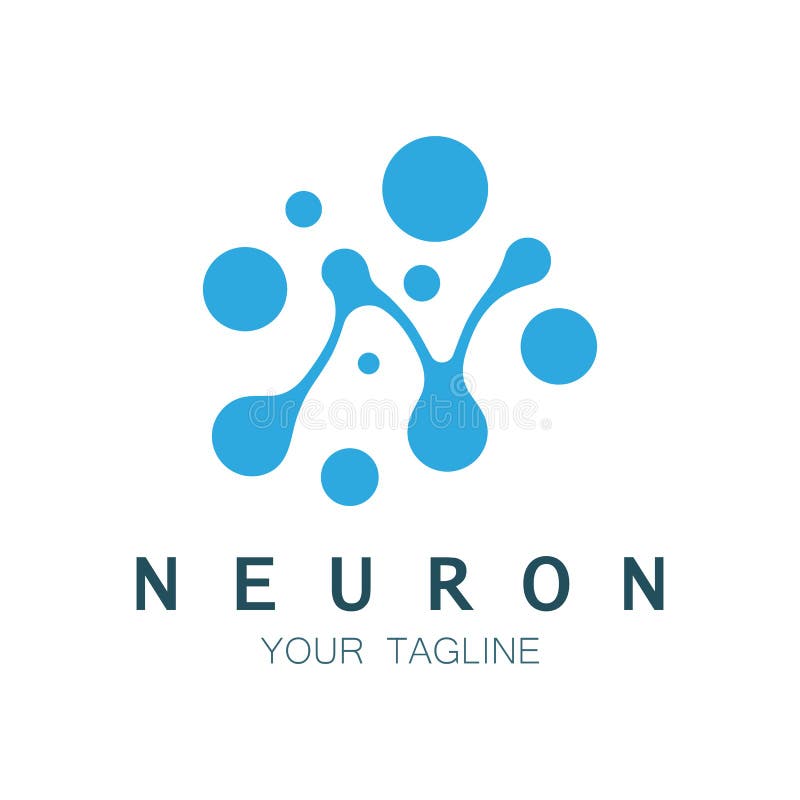 Neuron Logo or Nerve Cell Logo Design,molecule Logo Illustration ...