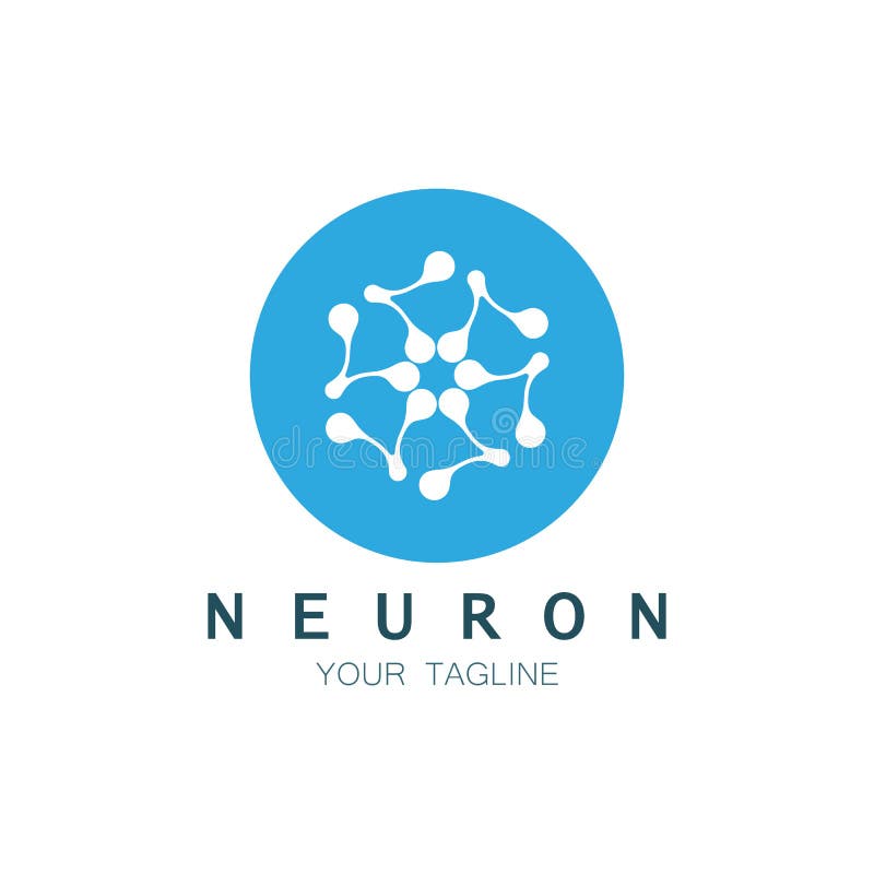 Neuron Logo or Nerve Cell Logo Design,molecule Logo Illustration ...