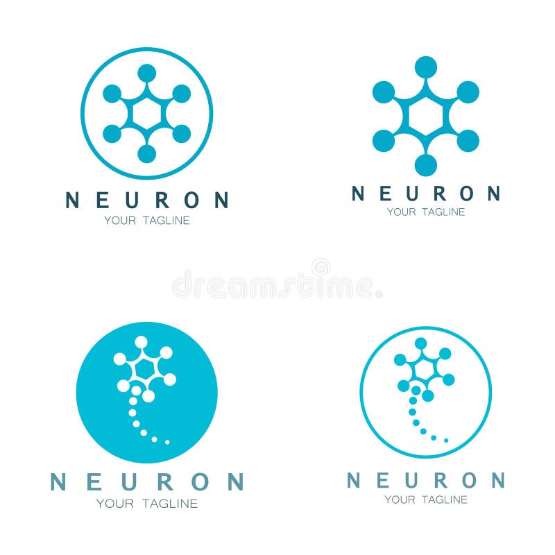 Neuron Logo or Nerve Cell Logo Design,molecule Logo Illustration ...